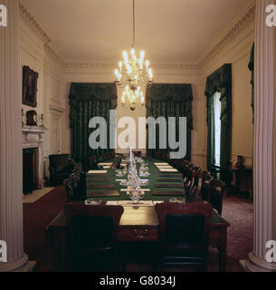 The Cabinet Room at Number 10, Downing Street, London, 1927. Artist ...