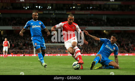 Jermain Defoe (right) and Theo Walcott before Soccer Aid for UNICEF ...