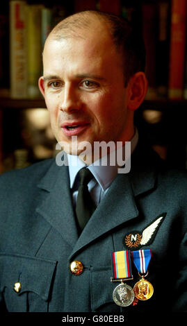 Robbie Noel, wing Commander (206 SQN) during a rehearsal for the ...