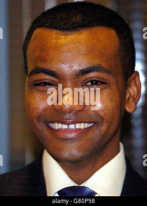 Private Johnson Beharry, who was awarded the VC medal, with his wife ...
