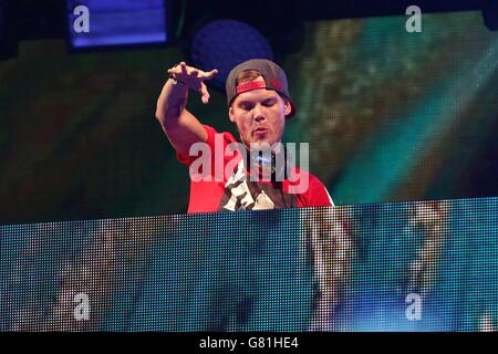 EXCLUSIVE Avicii performs on stage during Capital FM's Summertime Ball ...
