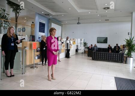 Scottish Government building at Atlantic Quay on the River Clyde in ...