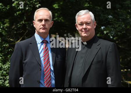 Canon Jeremy Pemberton (right) with his husband Laurence Cunnington ...