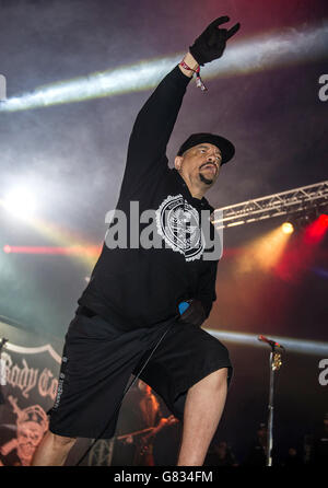 ICE T with Bodycount performing live on day 2 of Download festival on ...