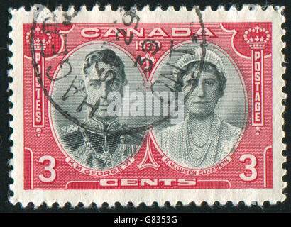 CANADA - CIRCA 1939: stamp printed by Canada, shows Princess Elizabeth ...