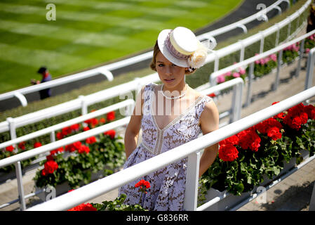 Ella McNeill during Ladies Day, on day three of the 2015 Royal Ascot ...