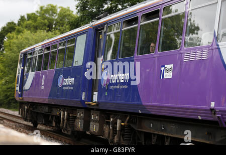 Northern Rail train at Howden Station. PRESS ASSOCIATION Photo. Picture ...