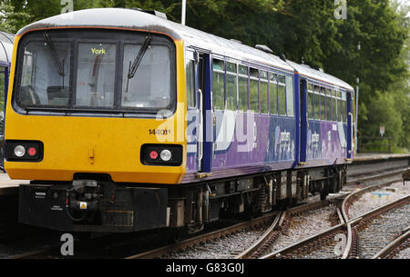 Northern Rail train at Howden Station. PRESS ASSOCIATION Photo. Picture ...