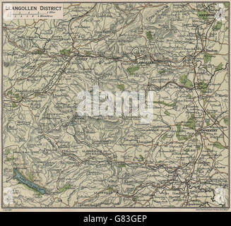 LLANGOLLEN DISTRICT. Berwyn range. Oswestry Wrexham Corwen Bala. Wales ...