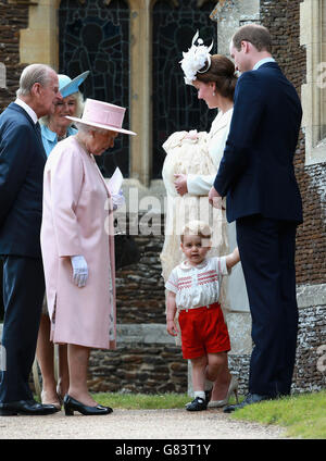 (Left to right) The Duchess of Edinburgh, the Princess Royal and Zara ...