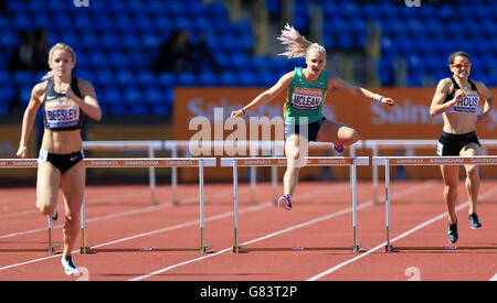 Hayley Mclean in the Women’s 400m Hurdles during day two of the Muller ...