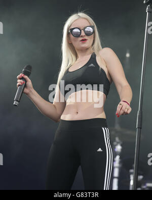 Clean Bandit performing on stage at the 2015 Exit Festival at ...