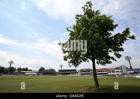 A general view of the tour match at The Spitfire Ground, Kent Stock ...