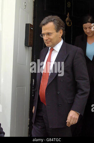 Attorney General Lord Goldsmith leaving his Westminster home Stock ...