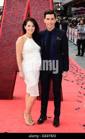 Lindsey Cole and Russell Kane arrives on the red carpet for the The ...