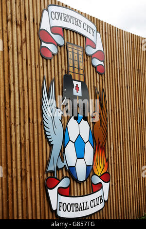 Coventry City club badge at the Ryton Training Ground Stock Photo - Alamy