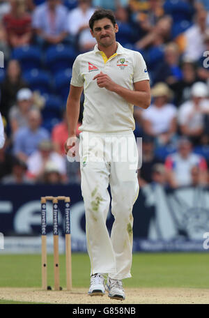 Mitchell Starc of Australia bowling during Day 4 of the Fifth Men’s ...