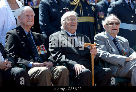 Battle of Britain veterans (left to right) Wing Commander Tom Neil ...