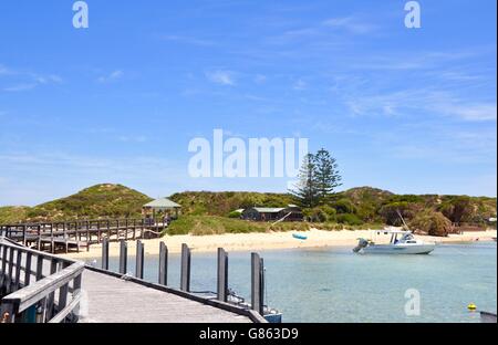 Rockingham Beach jetty Stock Photo - Alamy