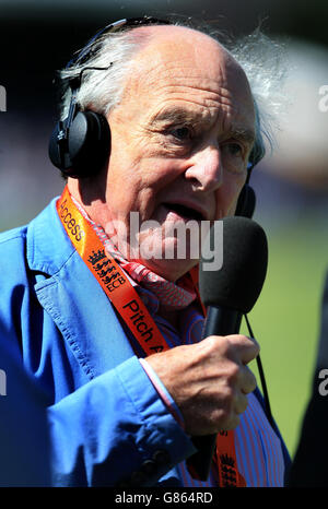 BBC Radio Test Match Special commentator Alison Mitchell during day ...