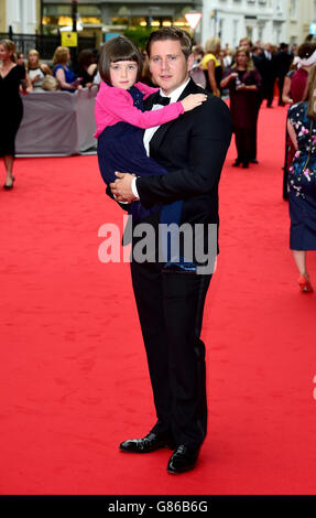 Allan Leech and Fifi Hart arrive at the BAFTA Downton Abbey Celebration ...