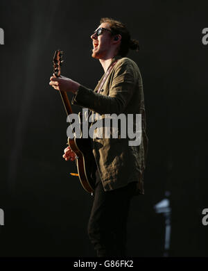 V Festival day 1 - Hozier - Virgin Media stage Featuring: Hozier ...