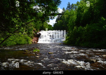 Agate Falls, Michigan Stock Photo - Alamy
