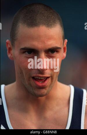 British Athletics Championships. Ian Mackie, Men's 100m heats Stock ...