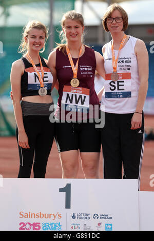 England South East's Fiona Montgomery takes part in the girls ambulant ...