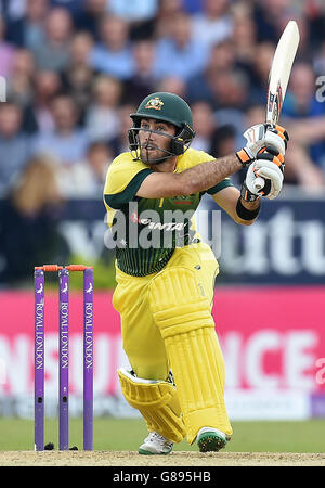 Australia's Glenn Maxwell bowling Stock Photo - Alamy