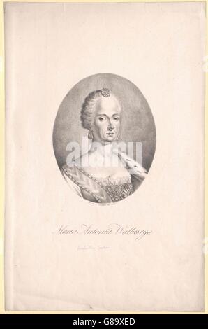 Portrait of Duchess Maria Antonia of Bavaria, Electress of Saxony (1724 ...