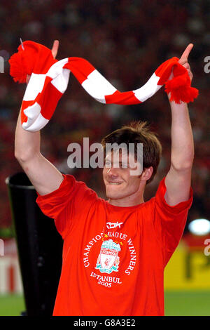 XABI ALONSO CELEBRATES AC MILAN V LIVERPOOL ISTANBUL TURKEY 25 May 2005 ...