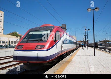 Alfa Pendular, high-speed train of the Portuguese state railway CP ...