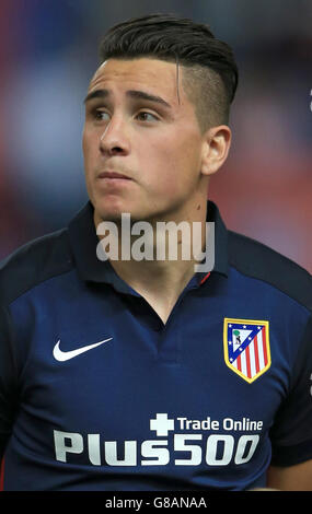 Atletico Madrid's Jose Maria Gimenez, and Union's Kevin Rodriguez fight ...