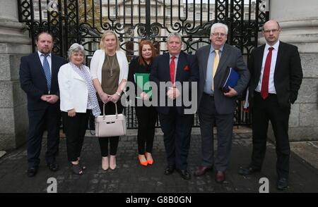 (left to right) Gerty McGlinn, Amanda McCallion, Frank Devlin, Cat ...
