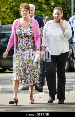 Rachel Fortune, mother of Charlotte Bevan, gives a statement to the ...