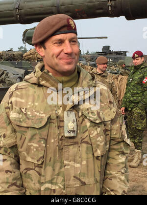 Major Peter Perowne of the King's Royal Hussars, who are among the ...