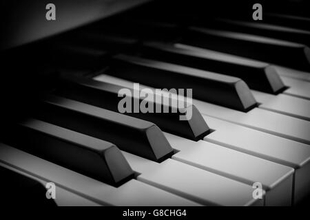 Piano keyboard close up Stock Photo - Alamy