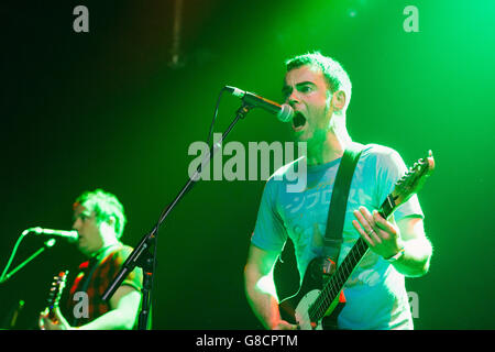 Andrew "Falco" Falkous, singer and guitarist of Future Of The Left, at ...
