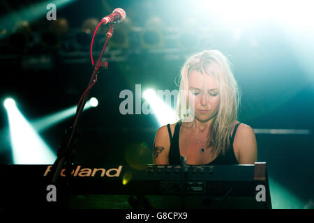 Julia Ruzicka, bassist for Future Of The Left, at Electric Ballroom ...