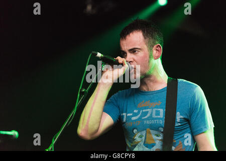 Andrew "Falco" Falkous, singer and guitarist of Future Of The Left, at ...