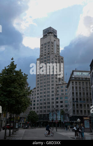 KBC Tower or boerentoren in Antwerp, Belgium, Europe Stock Photo - Alamy