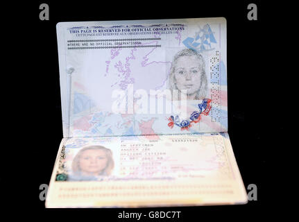 The new passport design is unveiled at the Globe theatre, London Stock ...