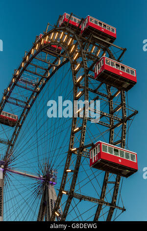 Wien, Vienna: Riesenrad (Ferris Wheel, giant wheel) in Prater Amusement ...