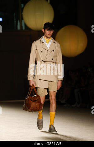 080 Barcelona Fashion Show - Lyle & Scott - Catwalk Featuring: Model ...