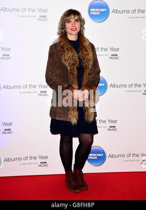 Judge Kate Mossman attending the 2015 Mercury Music Prize at the BBC ...