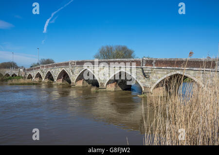 England Dorset Wimborne Bridge over the River Stour Adrian Baker Stock ...
