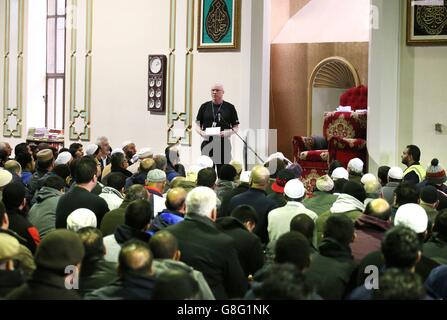 Central Scotland Police Chief Superintendent Catriona Paton speaking to the media outside ...