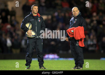 Leicester Tigers director of rugby Aaron Mauger during the Aviva ...