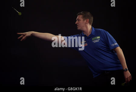 David Pallett in action during the 1st round match during day two of ...